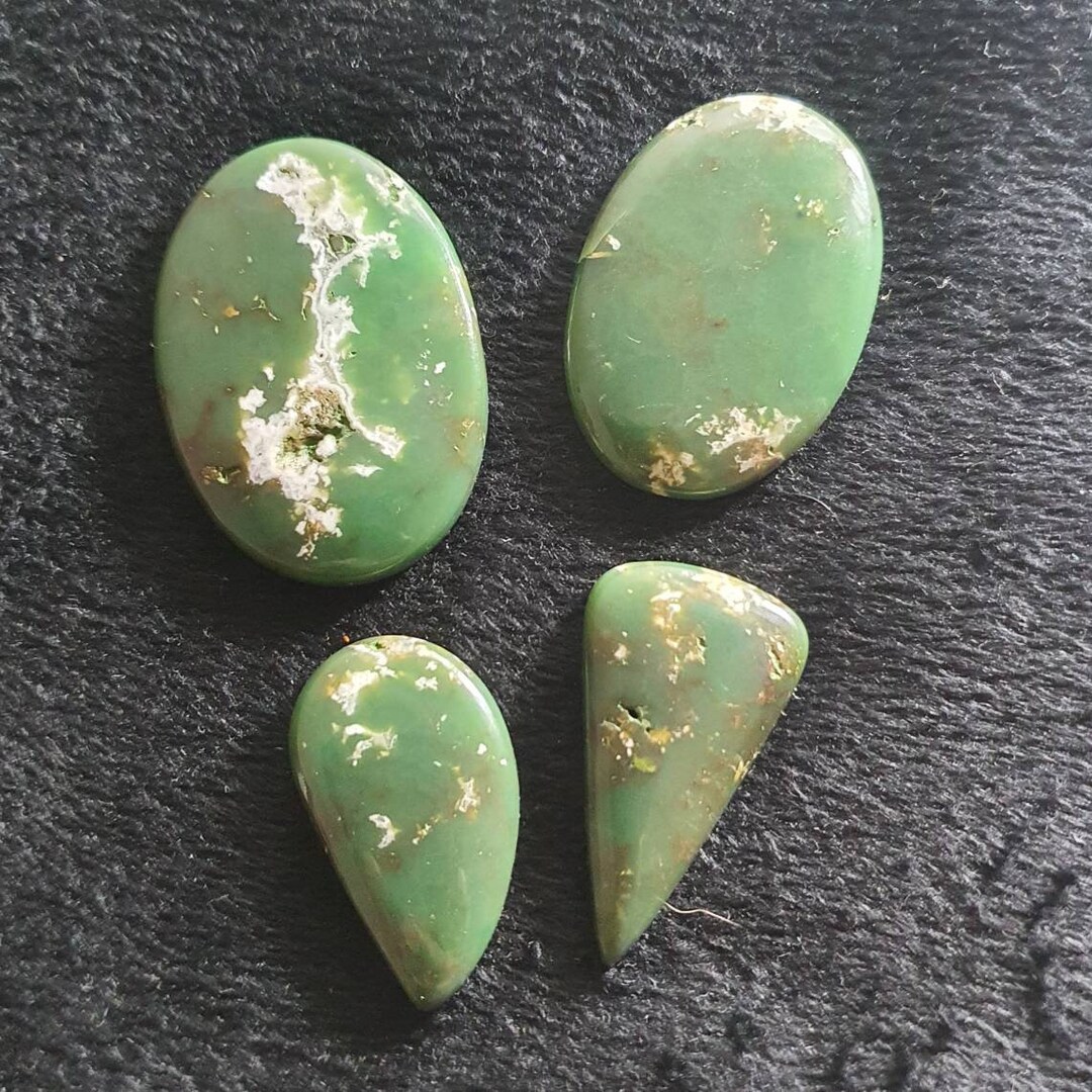 Natural Jadeite Cabochon, Original Jade, With White Vines, True Old ...
