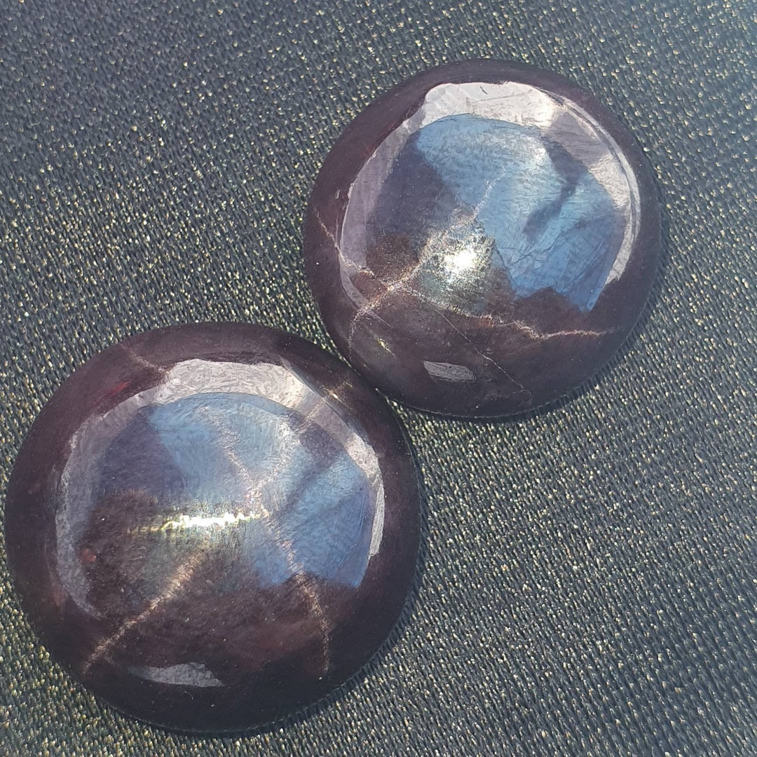 Star Garnet, Adularescent Almandine//rond Shape, Pendent Size, Nature ...