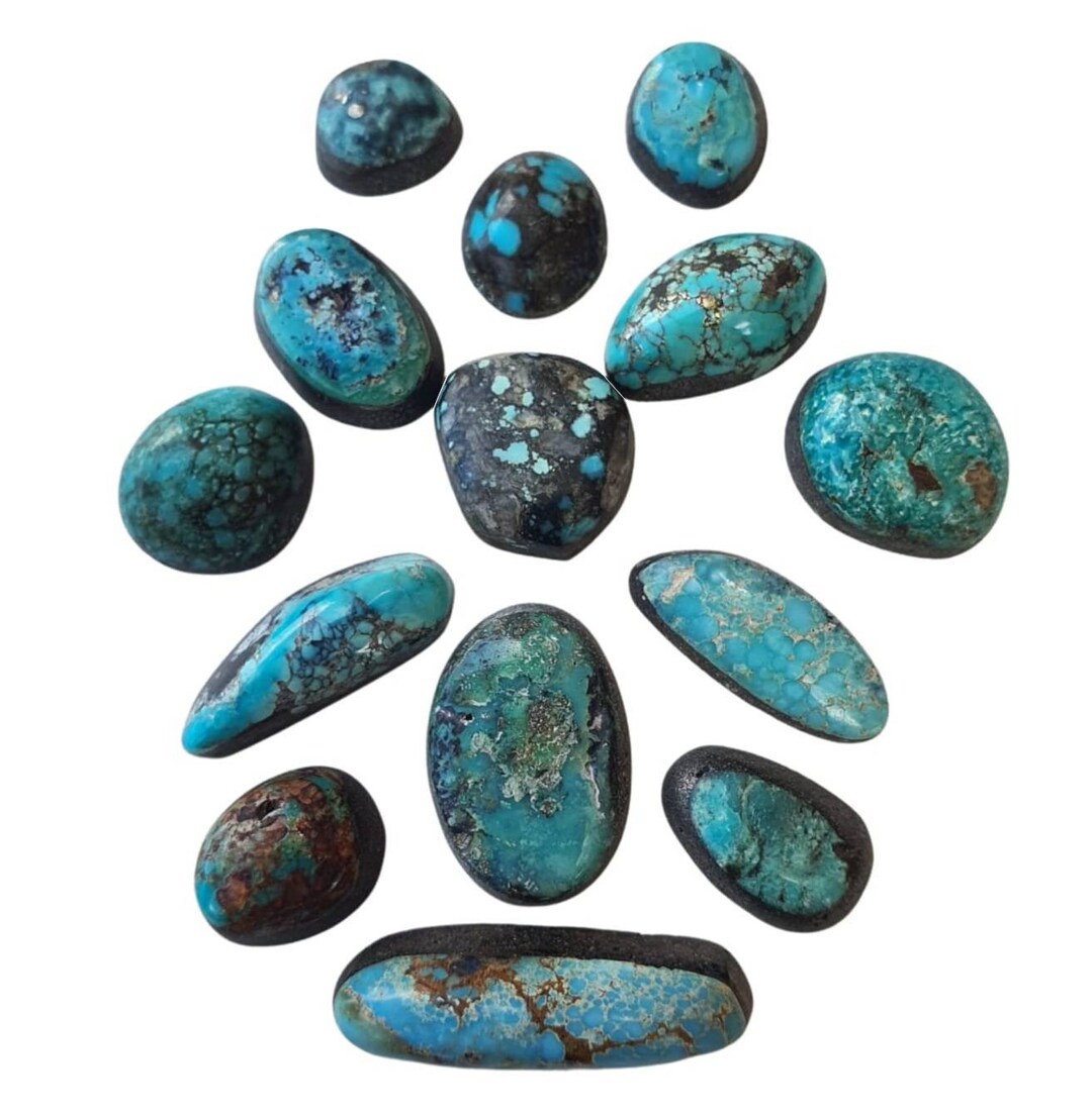 Antique Morenci Pyrite Turquoise Inclusions Cut by Native American ...