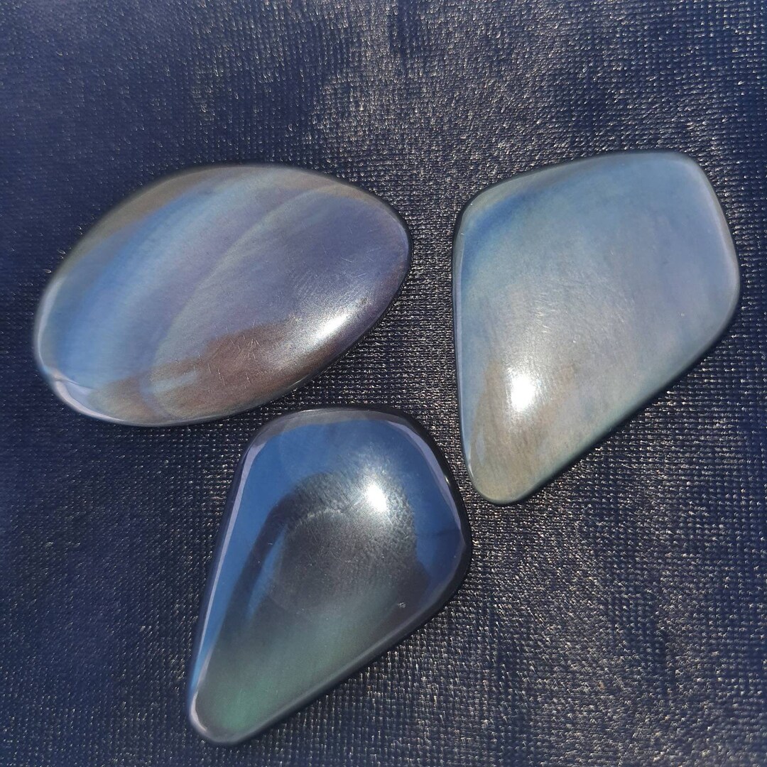 Rainbow Sheen Obsidian, Dark Peacock Fashion, Untreated Natural ...