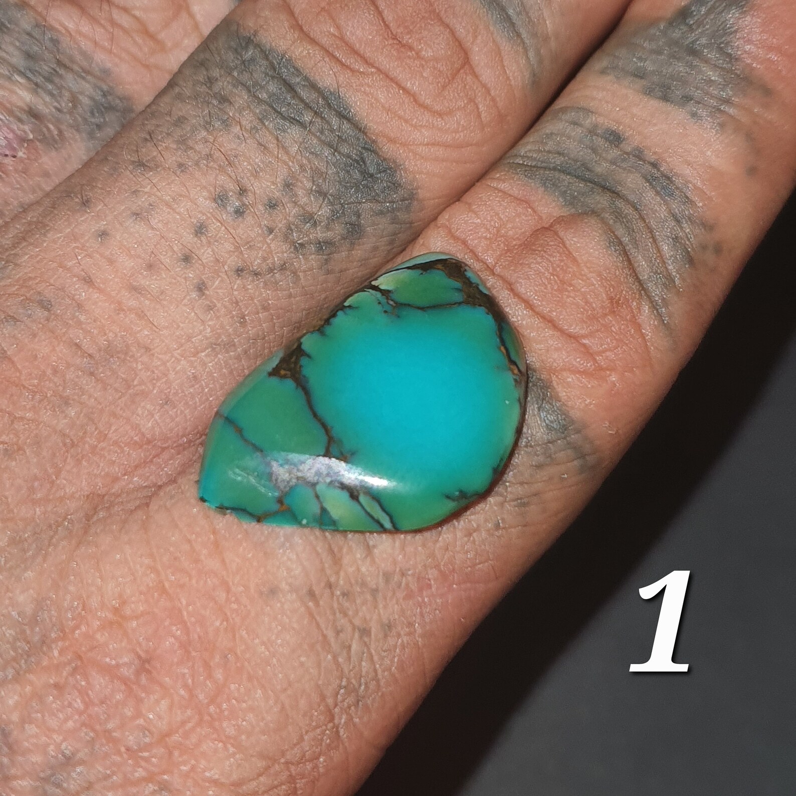 Fine Antique Polychrome Turquoise, Mined in the 50s in the Shiyan Mines ...