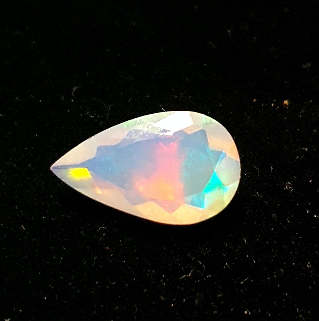 Buy Crystal Clear Opal Faceted Teardrop Gem for Ring Crafting, Southern ...