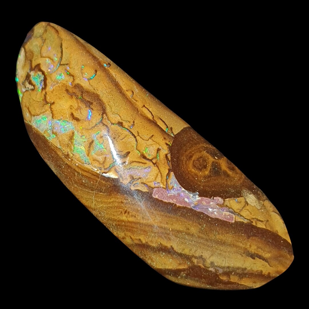 Koroit Boulder Opal Limestone Matrix Cabochon, Non-hydrophane Opal, - Etsy