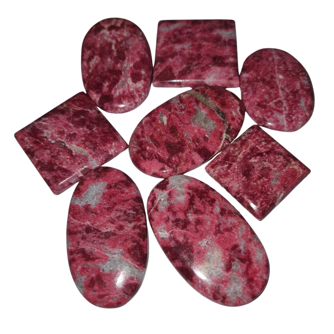 Thulite Rosaline Wholesale Pink Epidote Cabochon for Jewelry Making and ...