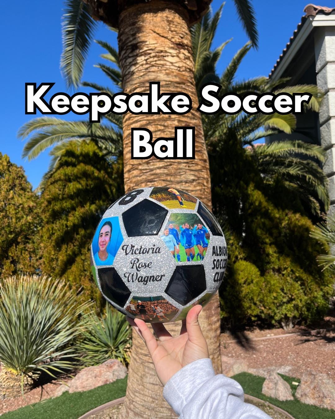 Personalized Photo Soccer Ball | Keepsake Trophy, Senior Gift - Etsy