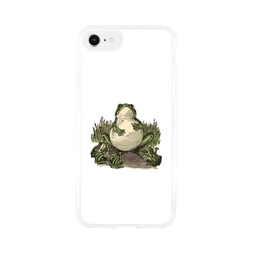 Frog & Friends Vintage Frog Toad Aesthetic Phone Case Clear Transparent ...