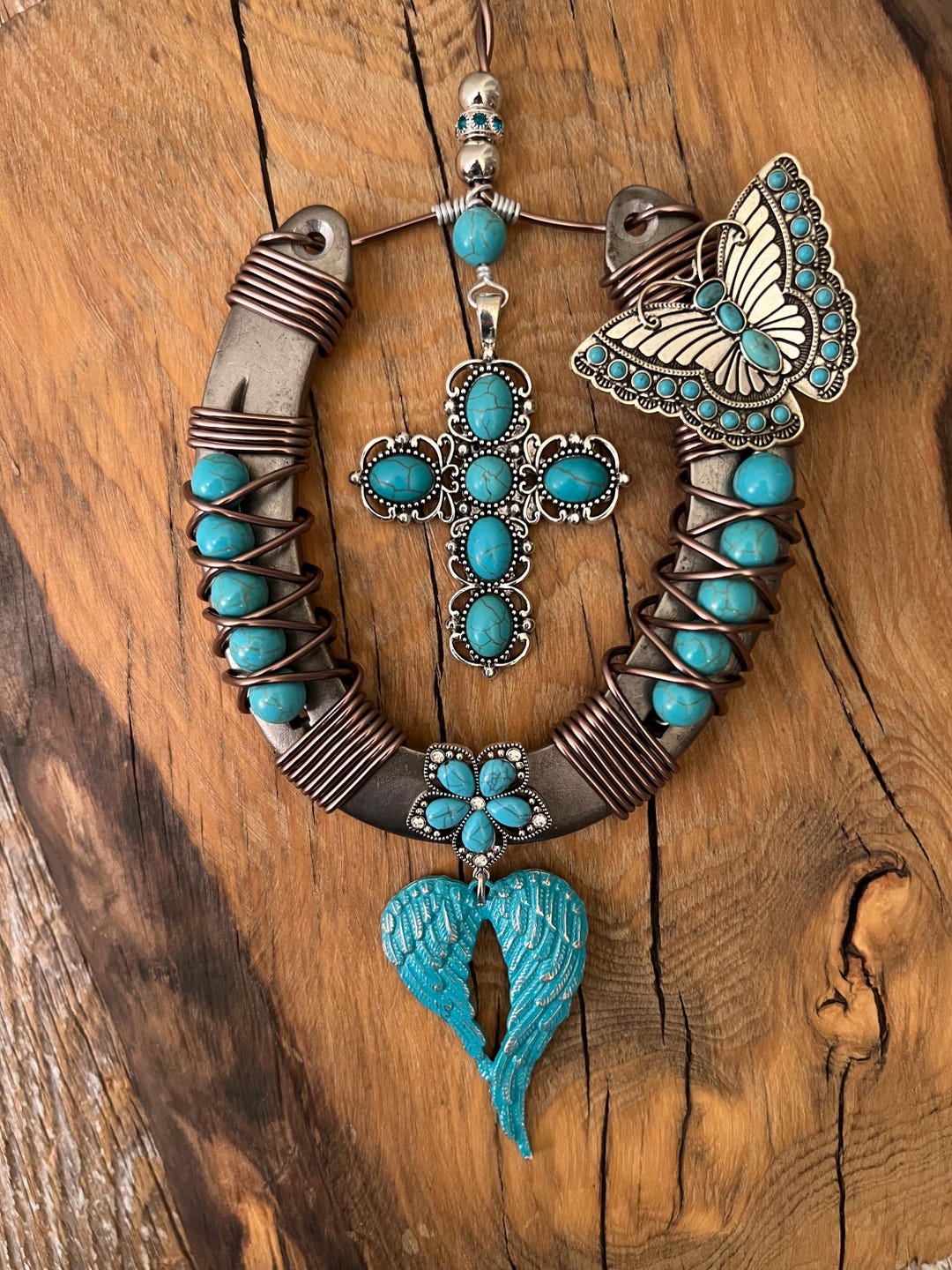 Western Faith Decor - Christian Cross Decor - Horseshoe Decor - Cowboy ...