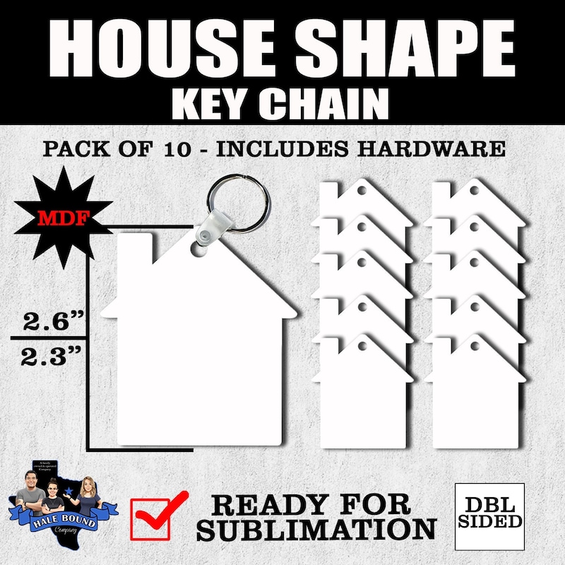 House Shaped Keychain - Etsy