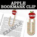 Apple MDF Bookmark Clip - Blank for Sublimation, Set of 10 , Free ...