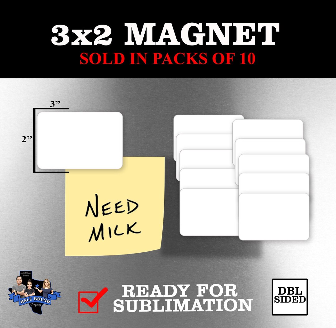 3X2 MDF Magnet – BLANK 4 SUBLIMATION - 10 Pack - Wedding Save the Date ...