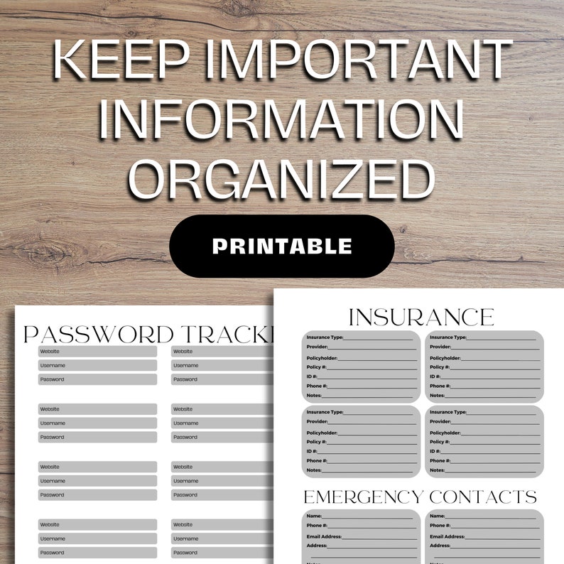Printable Simple 20 Page Family Planner | Mom Life (for Daily/weekly ...