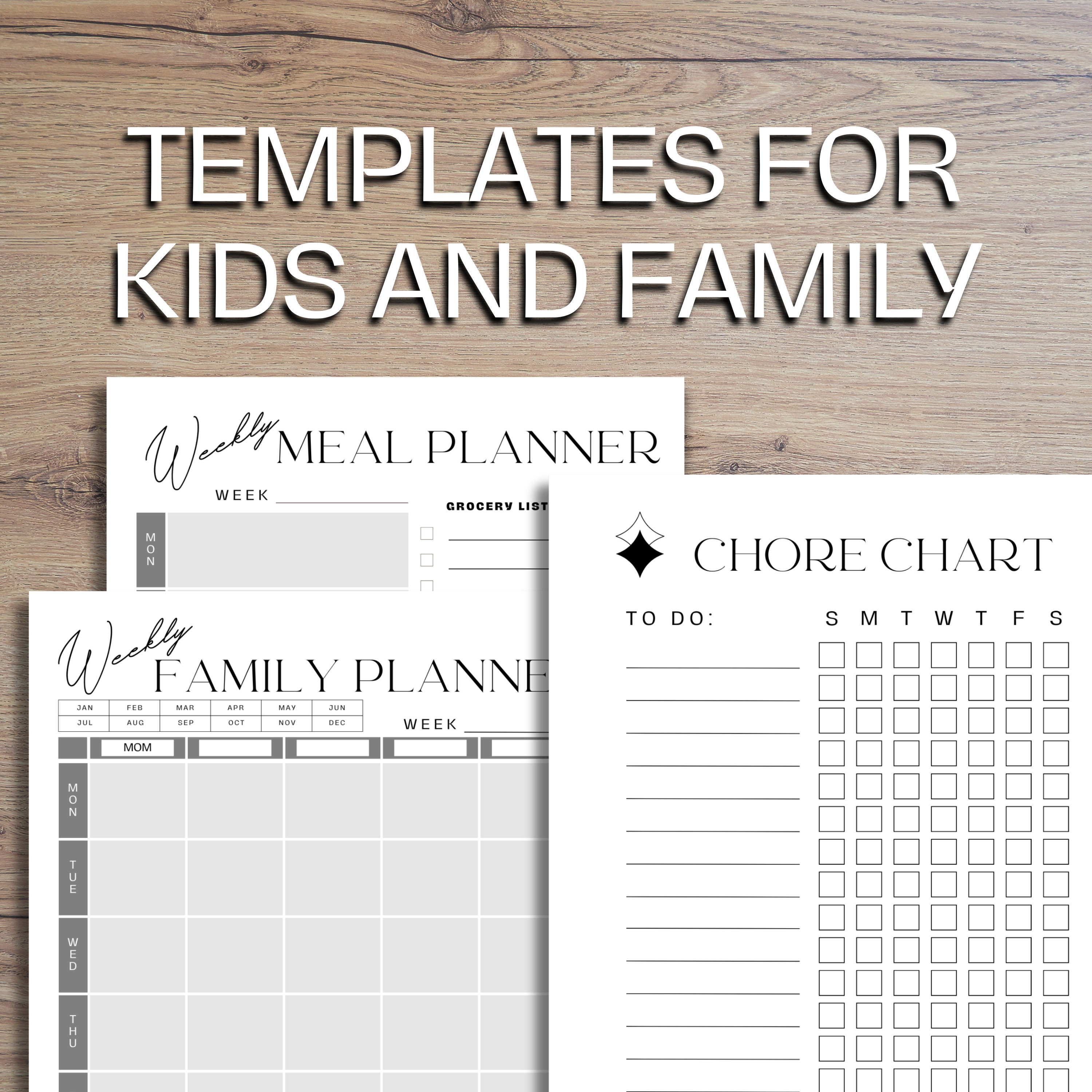 Printable Simple 20 Page Family Planner | Mom Life (for Daily/weekly ...