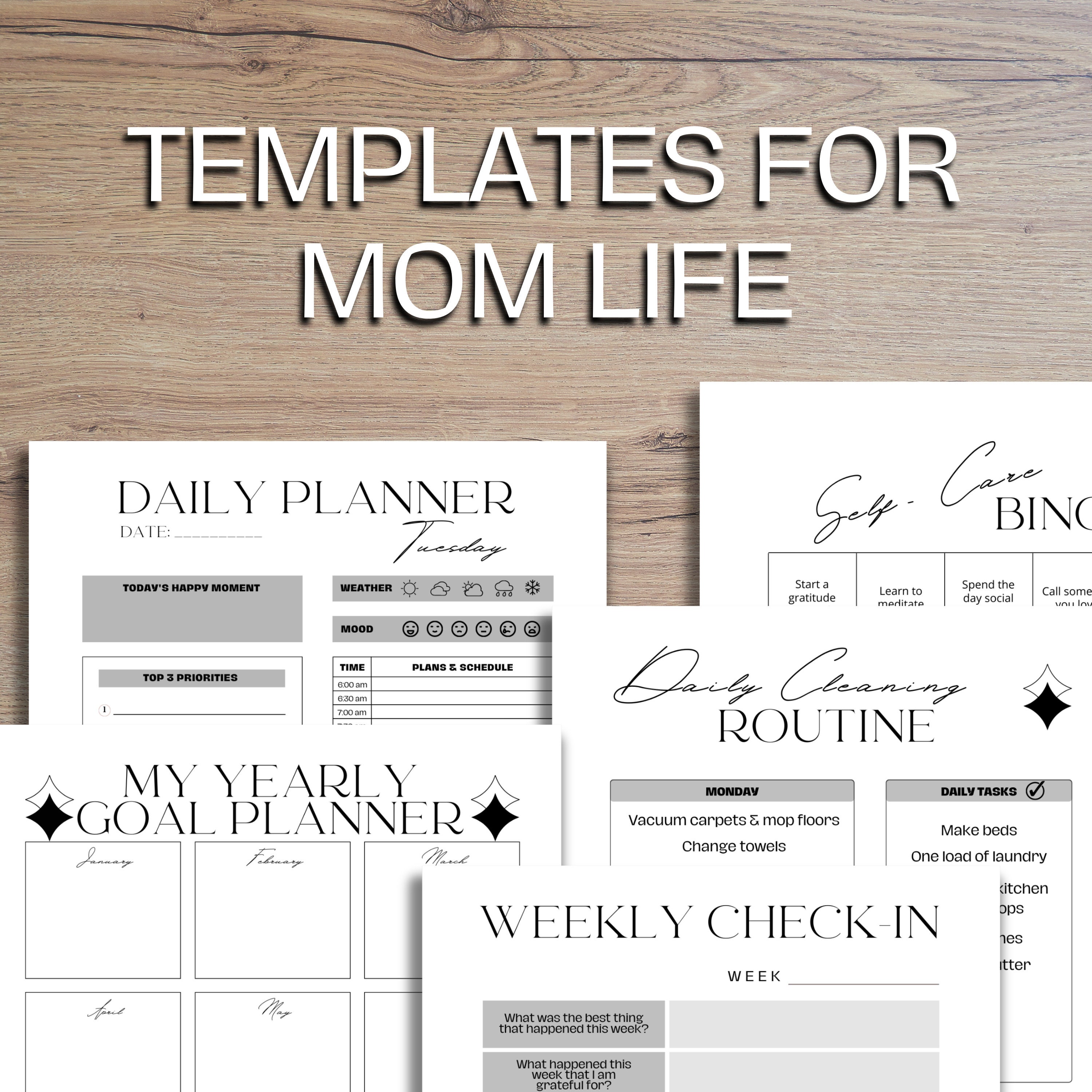 Printable Simple 20 Page Family Planner | Mom Life (for Daily/weekly ...