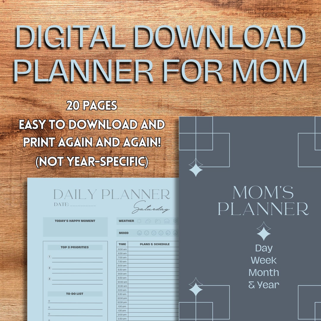 Printable Simple 20 Page Family Planner | Mom Life (for Daily/weekly ...