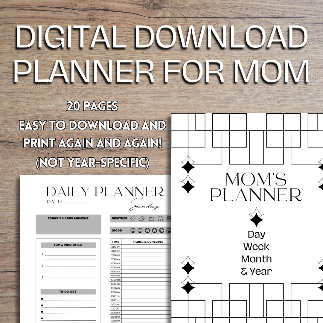 Printable Simple 20 Page Family Planner | Mom Life (for Daily/weekly ...