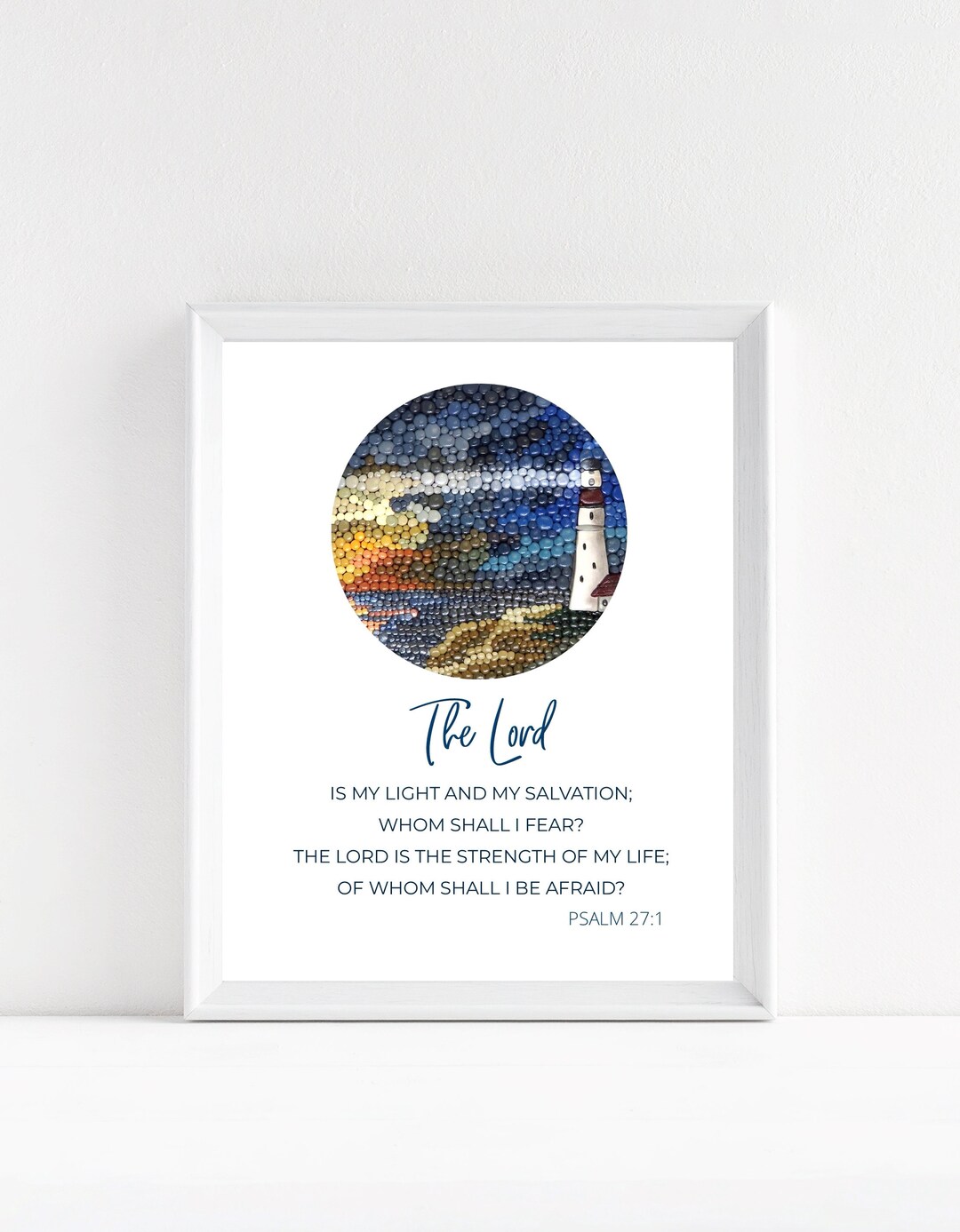 DIGITAL DOWNLOAD, Psalm 27: 1 Printable Wall Art, Christian Printable ...