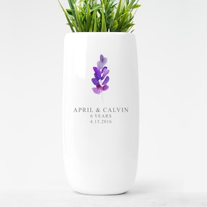 Personalized Ceramic Vase, Custom Gift for Her - Etsy