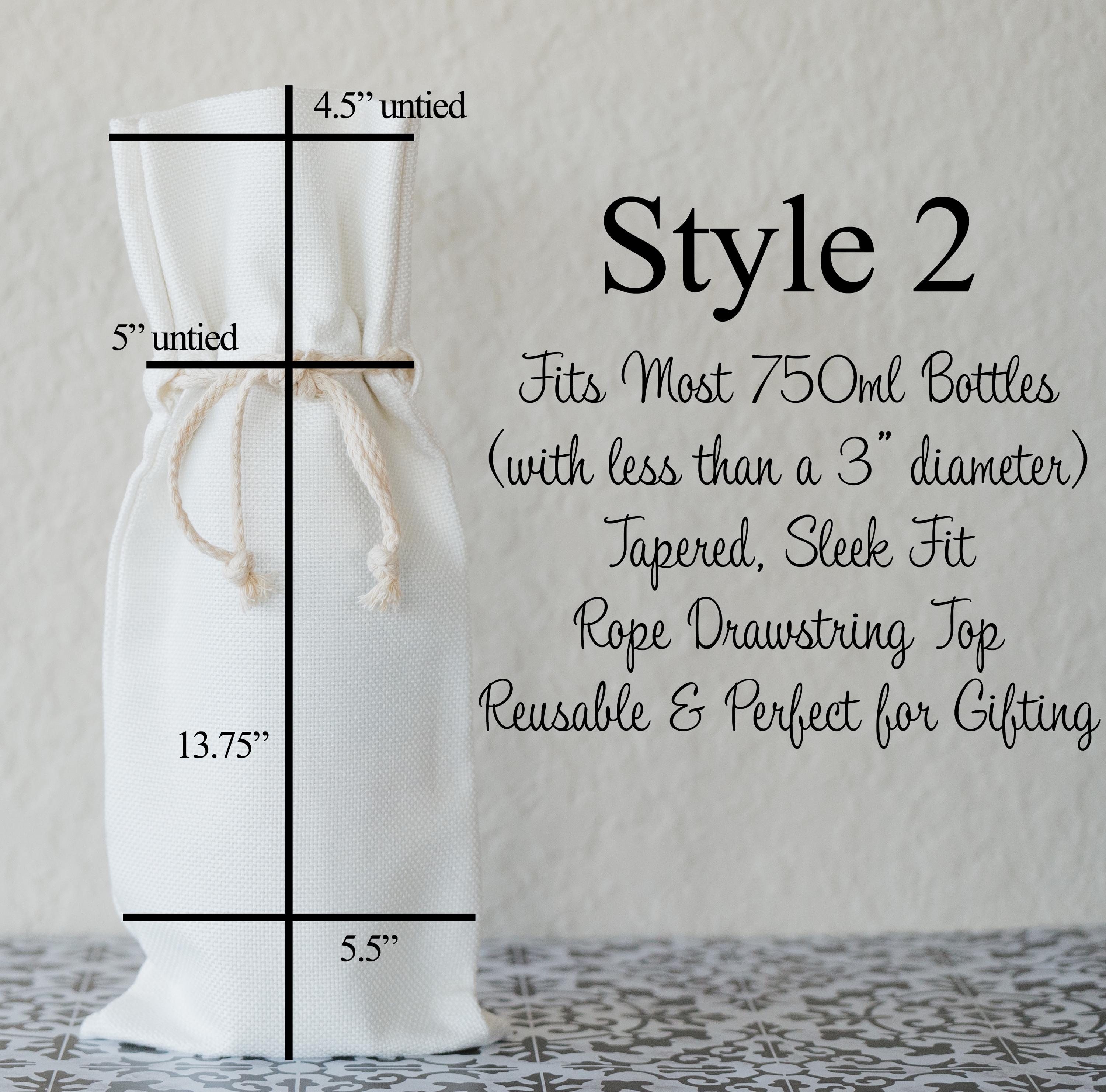 Personalized Wine Bag, Custom Tote for Bottle, Home for the Holidays ...