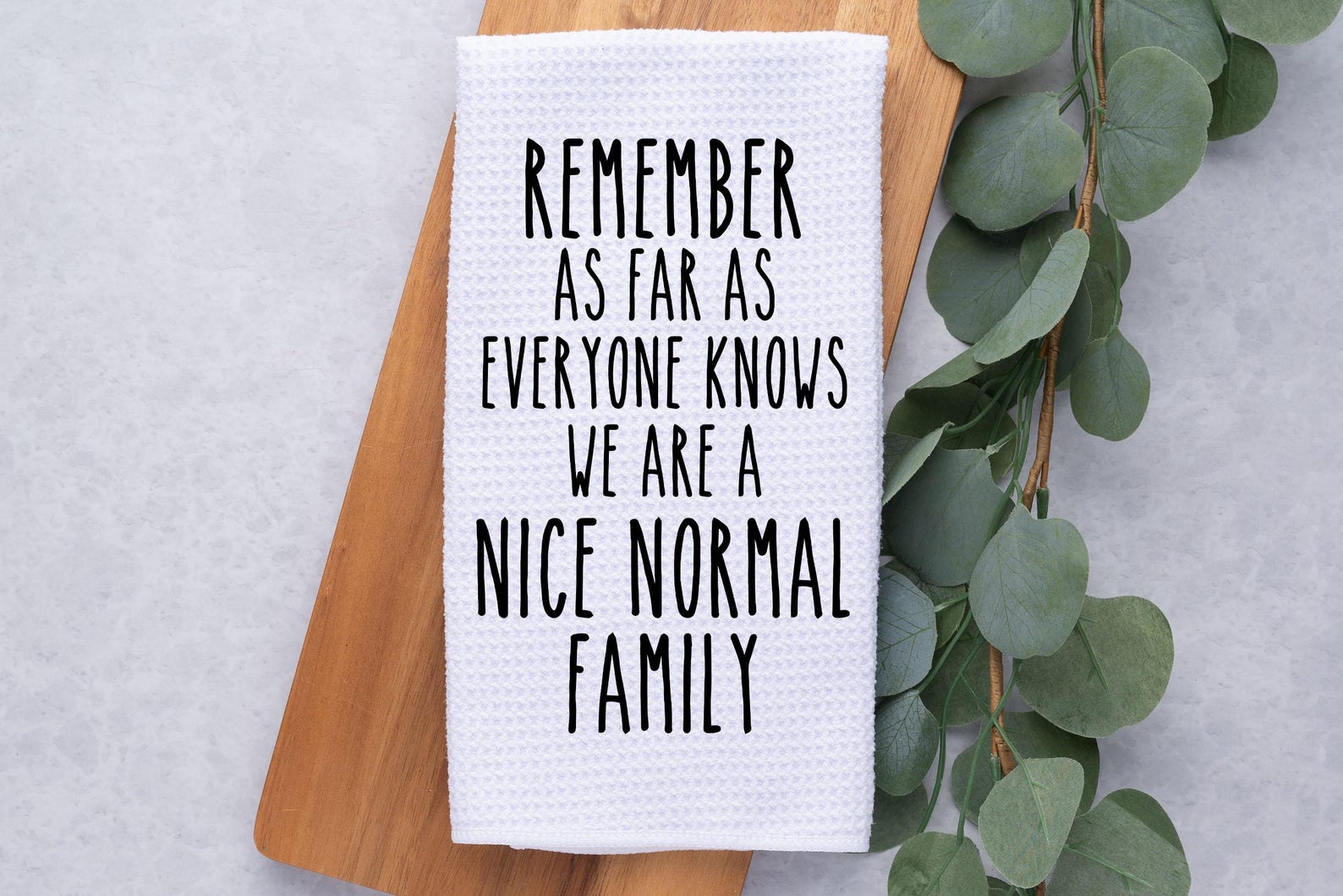 Funny Kitchen Towel, Waffle Weave Hand or Dish Towel, Hanging Towel for ...