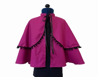 ALL SIZES Princess Anna Inspired Cape Cloak Frozen Pink Cape - Etsy