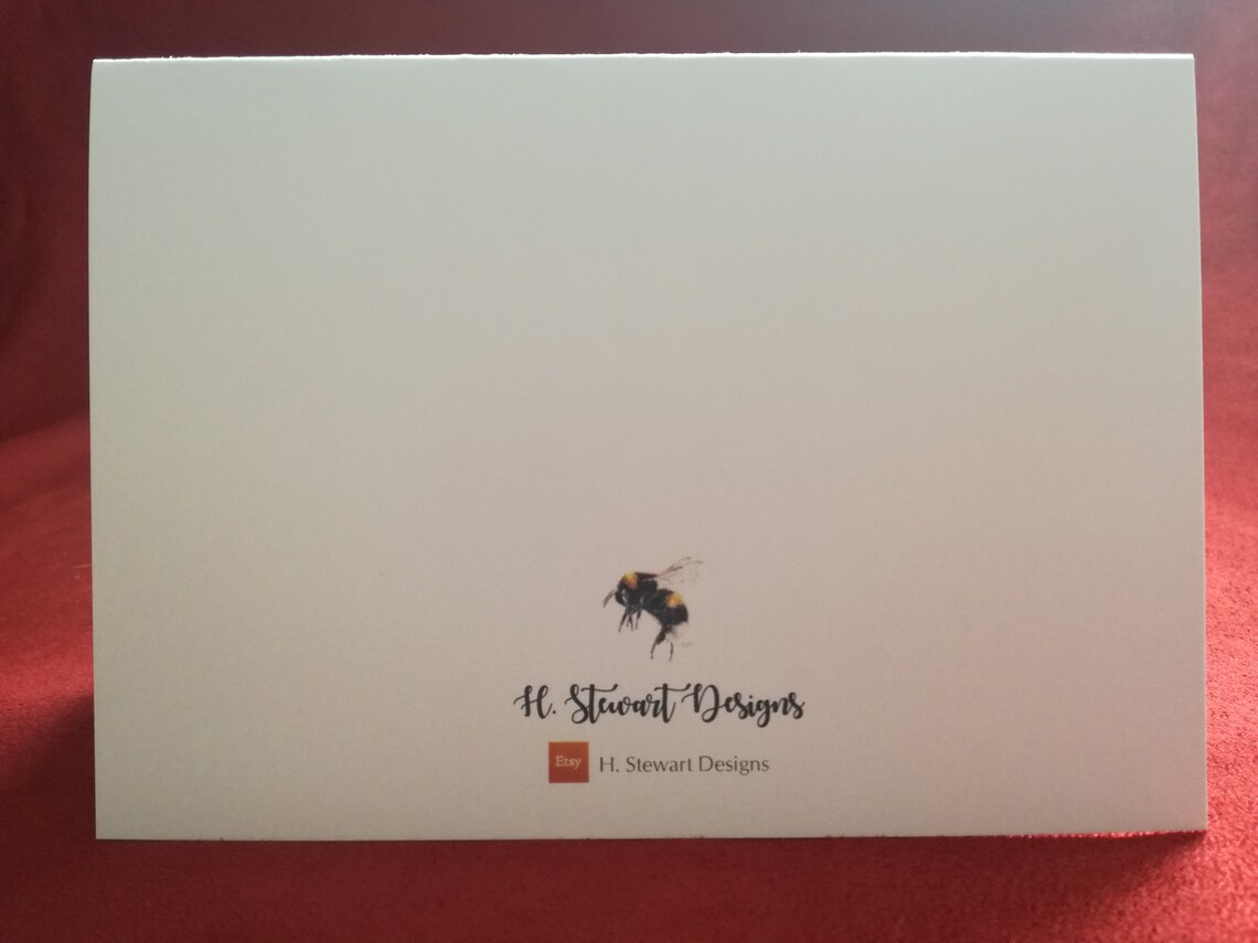Bumblebee Card, Bee Card, Greetings Card, Insect Card, Bug Card, Animal ...