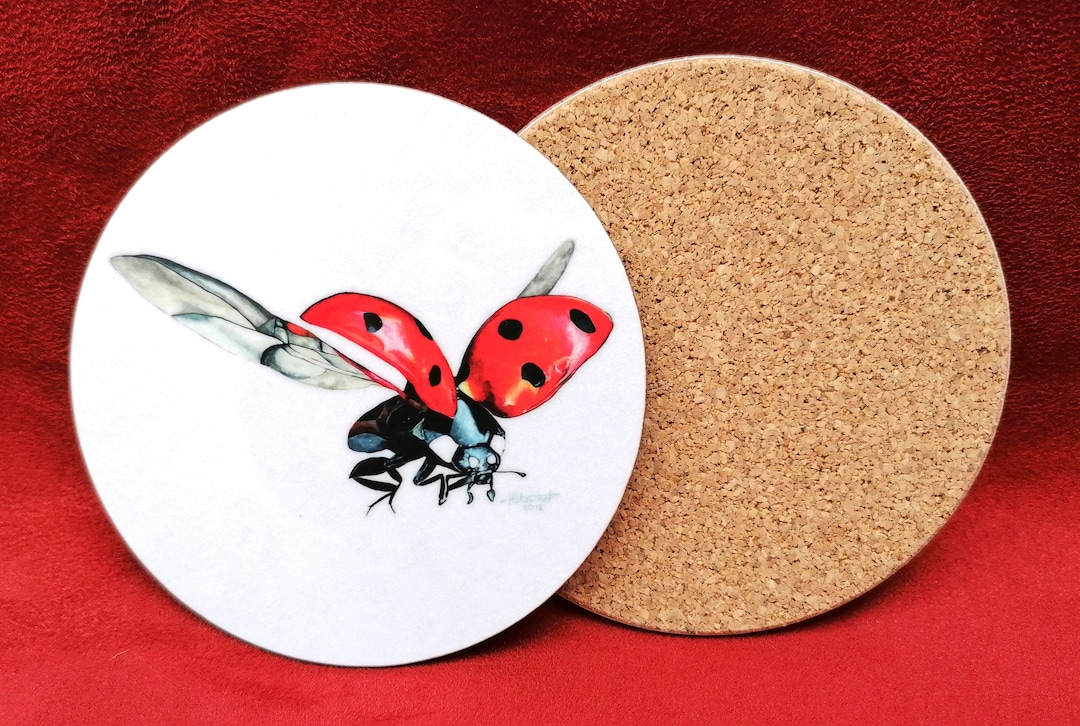 Ladybird, Ladybird Coaster, Insect Coaster, Insect Gifts, Ladybird ...