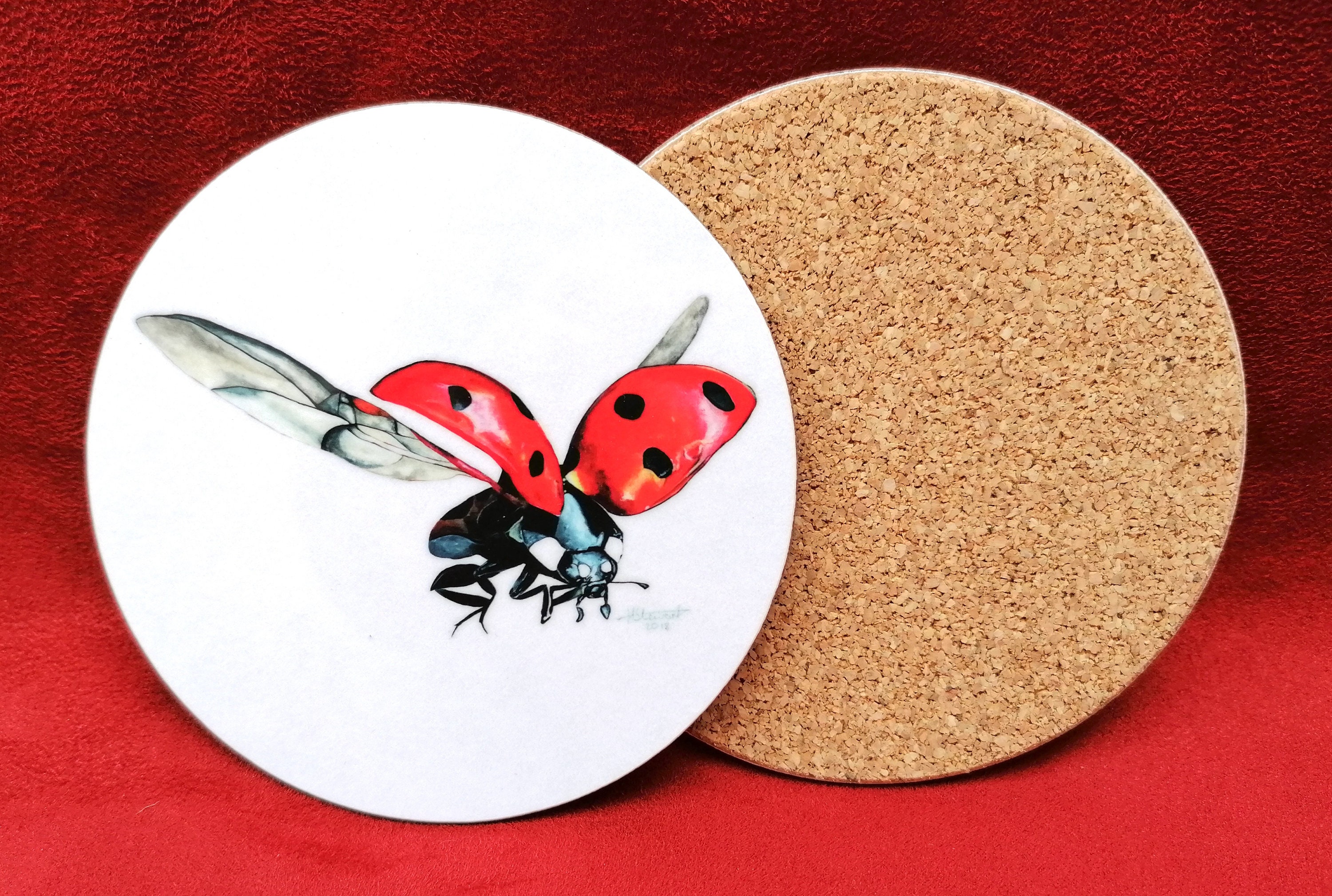Ladybird, Ladybird Coaster, Insect Coaster, Insect Gifts, Ladybird ...