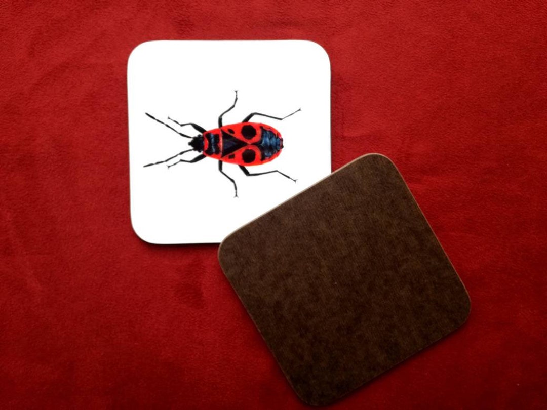 Fire Bug, Fire Bug Coaster, Insect Coaster, Insect Gifts, Drinking ...