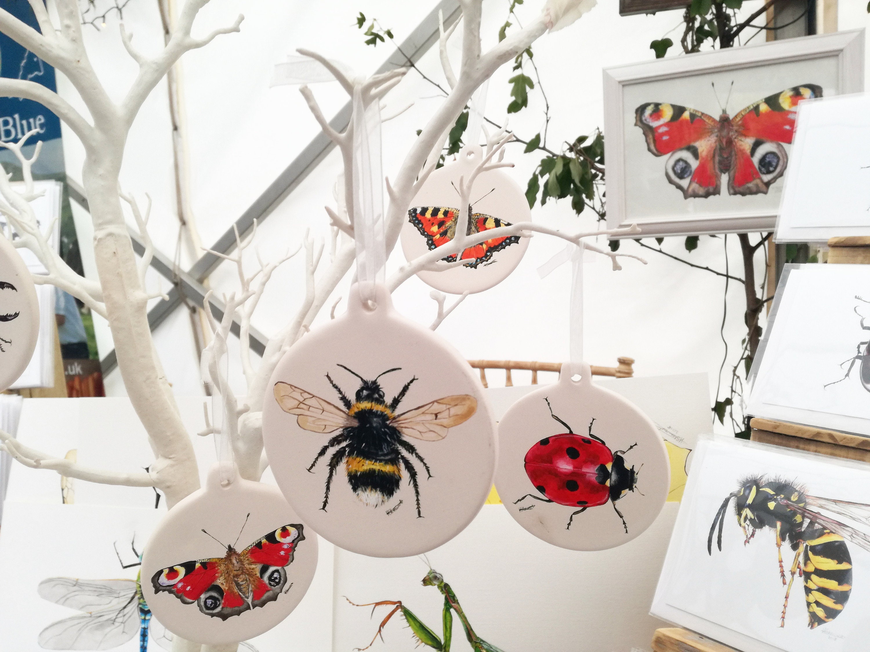 Ladybird Ladybird Ceramic Bauble Insect Decoration Insect - Etsy
