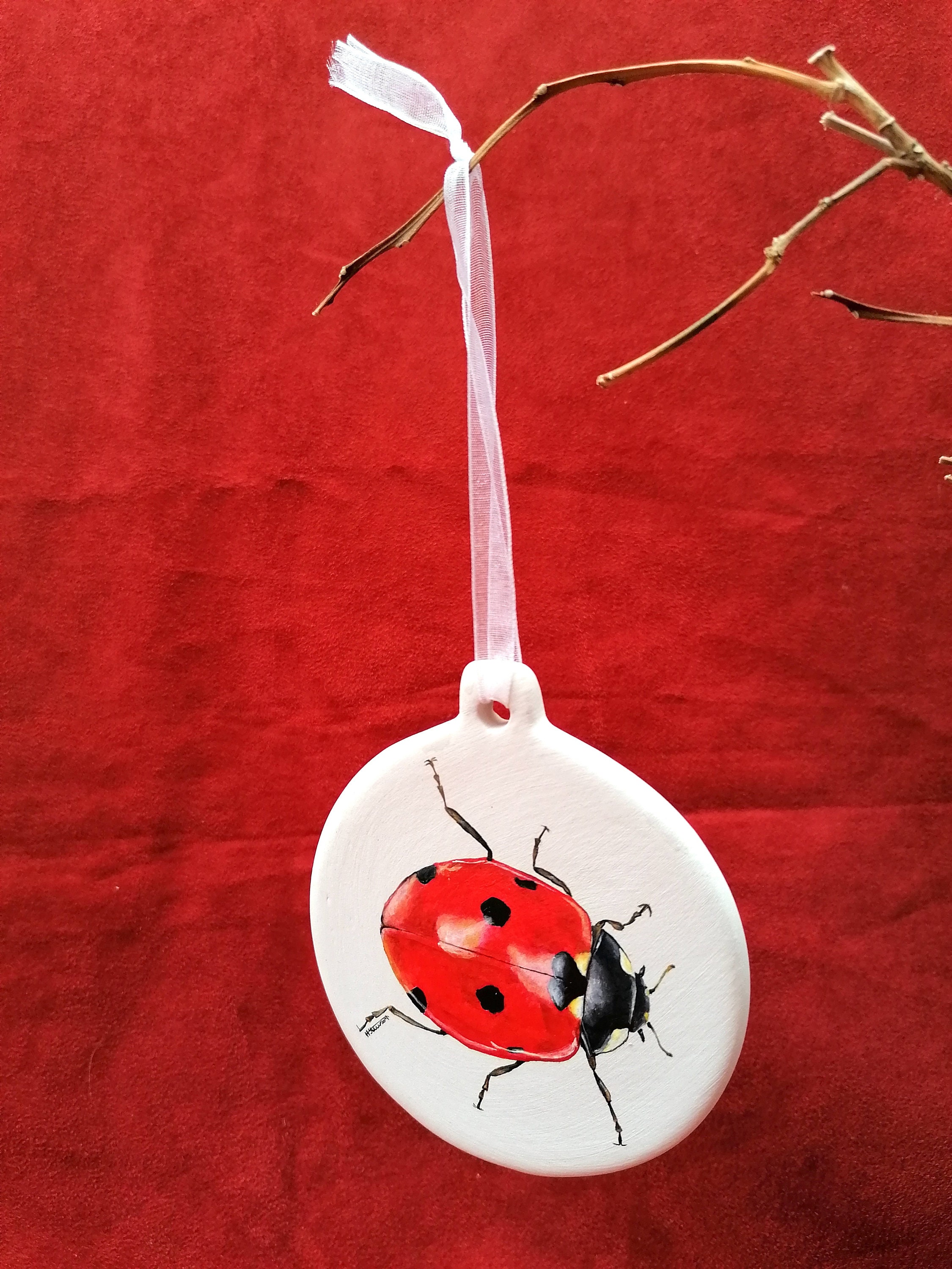 Ladybird, Ladybird Ceramic Bauble, Insect Decoration, Insect Gifts ...