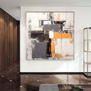Abstract Art That Explores the Human Psyche Hand Painted Abstract Wall ...