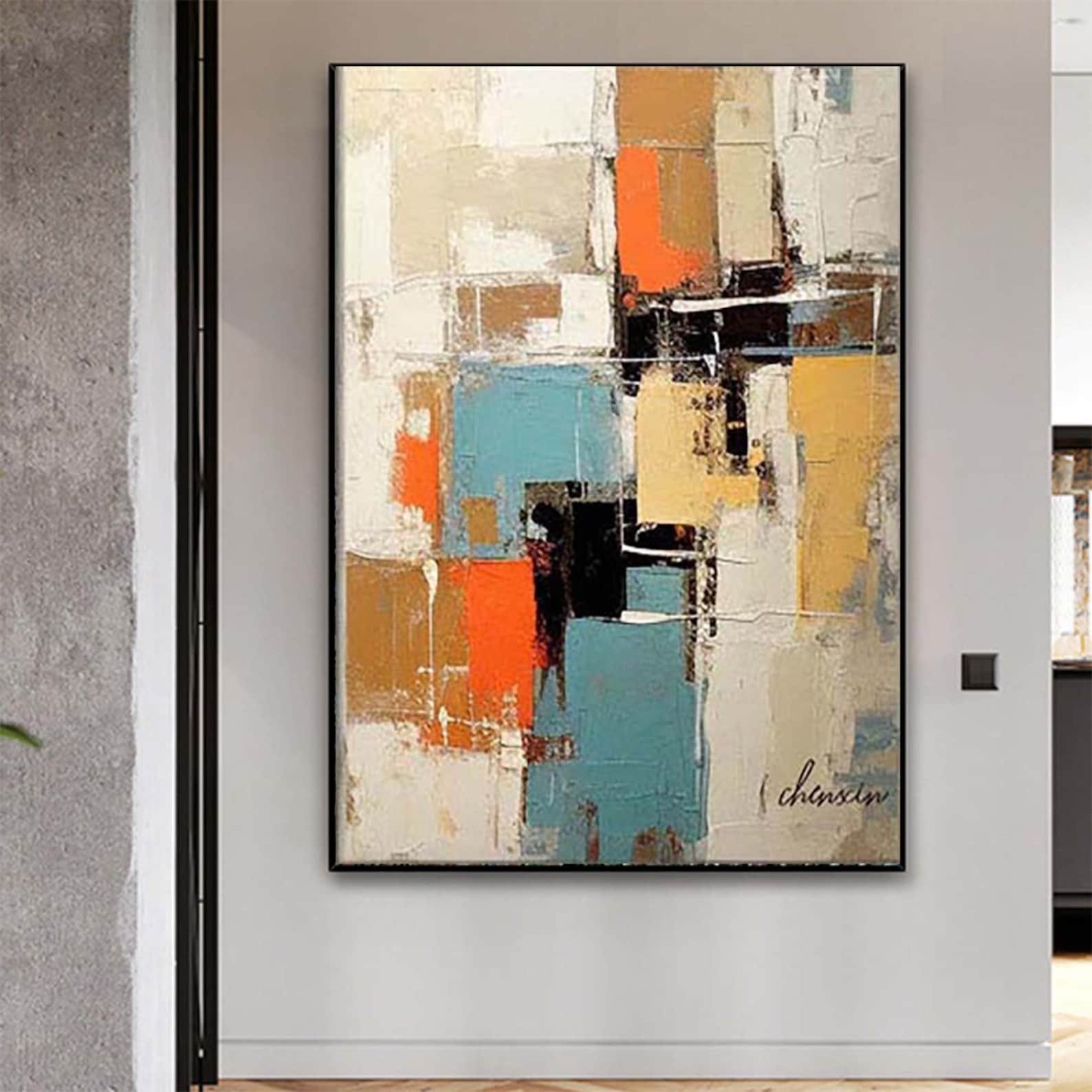 Hand Painted Wall Art Paintings on the Wall Canvas Pictures Wall Decor ...