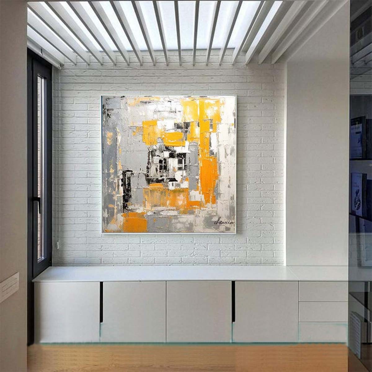 Fluidity of Form in Contemporary Abstract Paintings Hand - Etsy