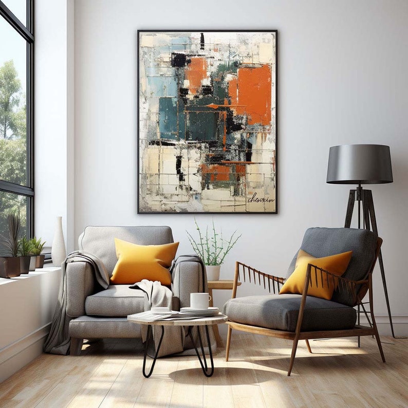 Abstract Art Inspired by the Beauty of Nature Hand Painted Abstract ...