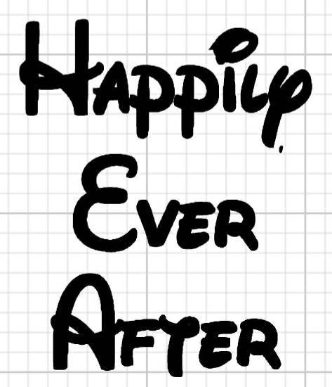 Disney inspired Happily Ever After permanent vinyl decal for | Etsy