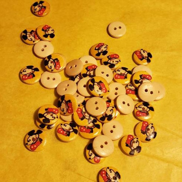 Mickey Mouse Yellow Buttons Svg - Etsy