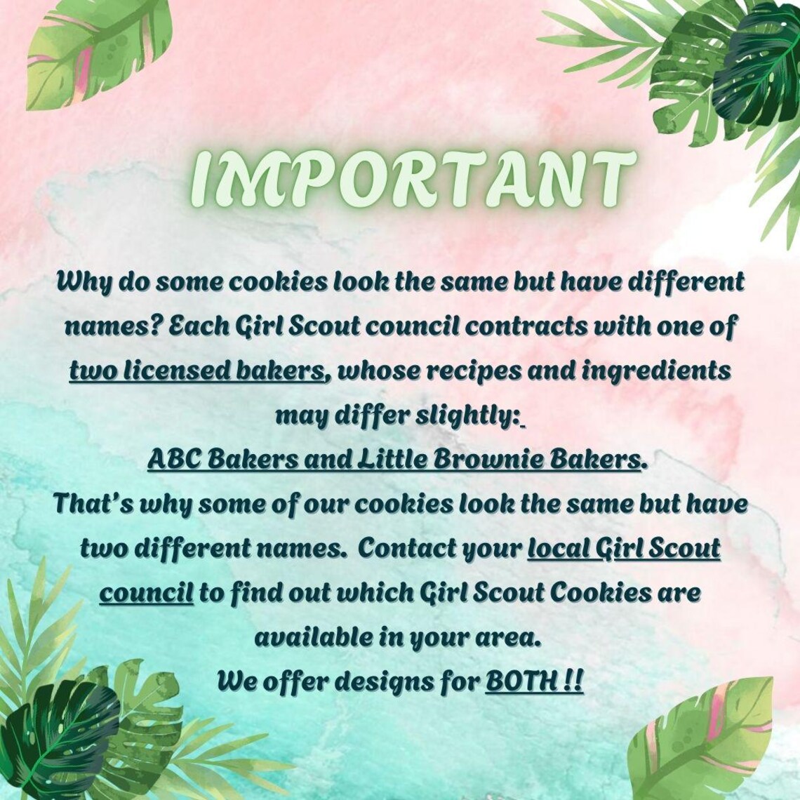 Girl Scout Cookie Order Forms 2025 / Little Brownie Bakers / Cookie ...