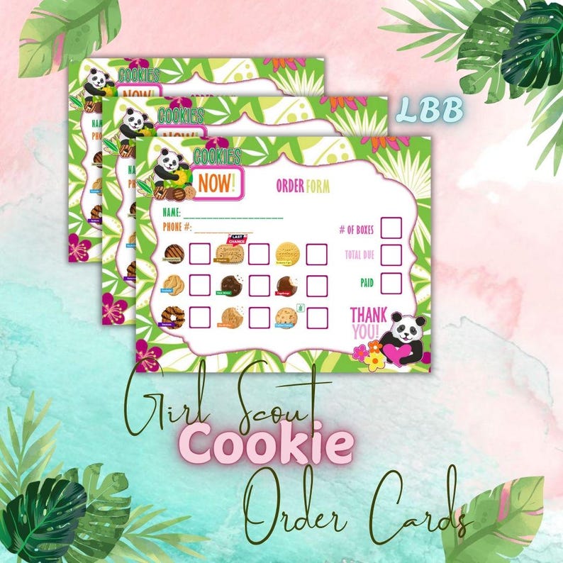 Girl Scout Cookie Order Forms 2025 / Little Brownie Bakers / Cookie ...