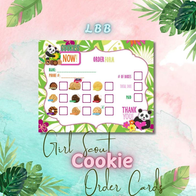 Cookie Order Form - Etsy