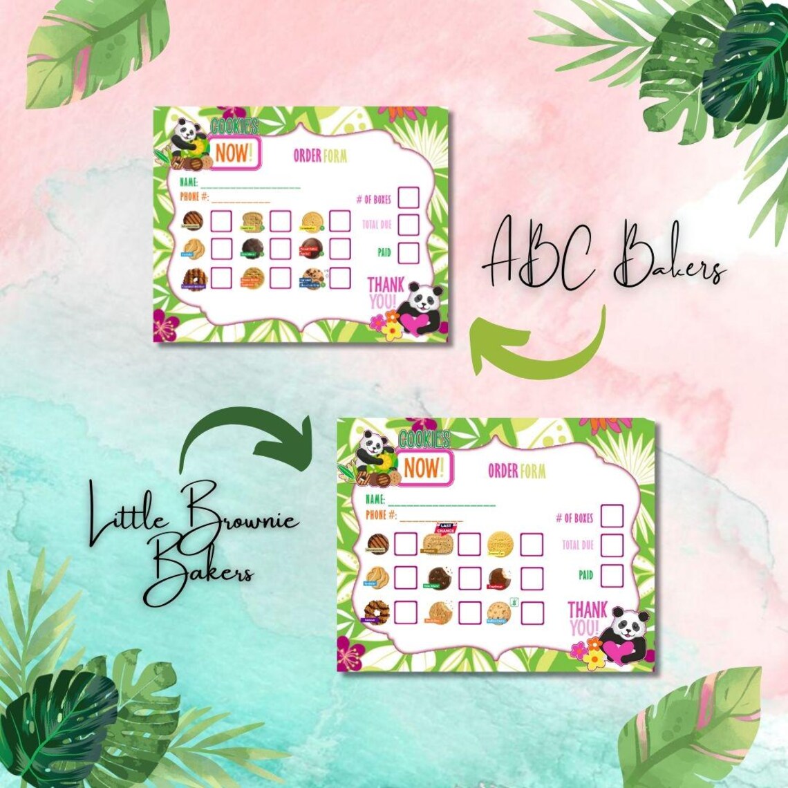 Girl Scout Cookie Order Forms 2025 / Little Brownie Bakers / Cookie ...