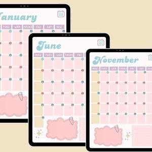 Cute Kawaii Style 2025 Digital Planner - Etsy