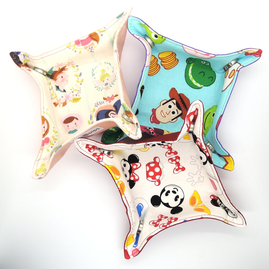 Disney / Pixar Bit Bowls Collapsible, Magnetic, Fabric Bowl / Game Tray ...