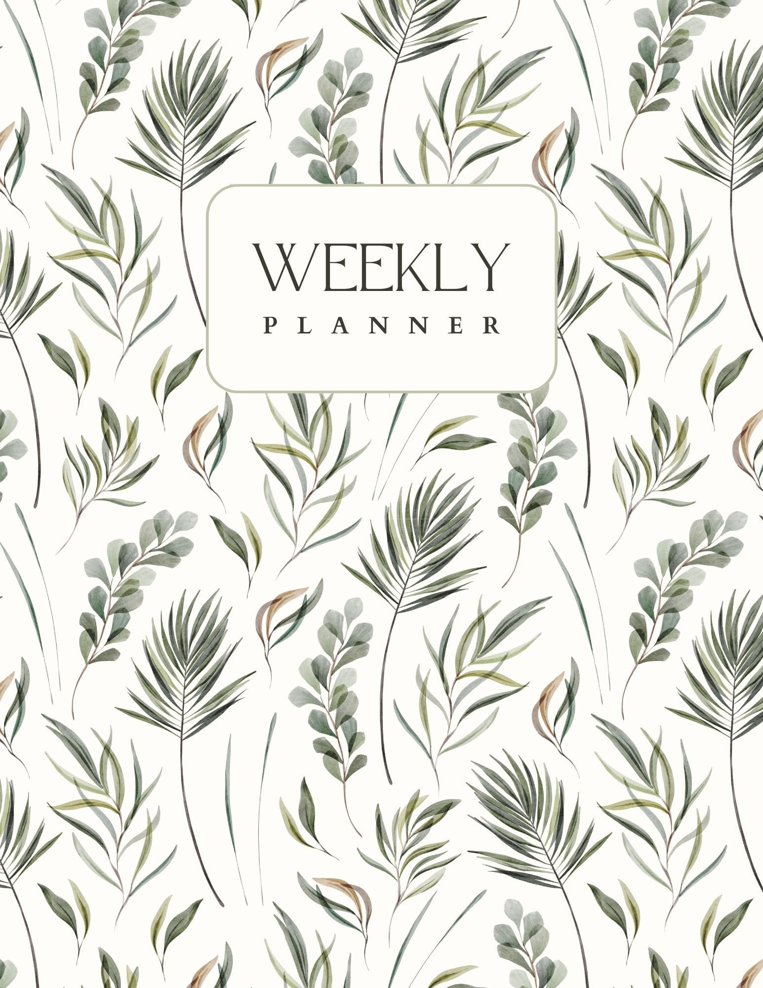 Weekly Intention Planner - Etsy
