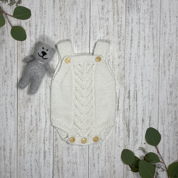 Knit Baby Romper - Etsy