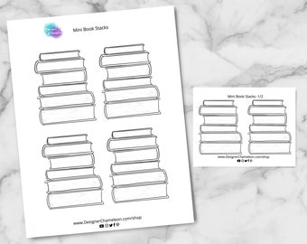 Open Book Reading Tracker Planner Stickers | Etsy
