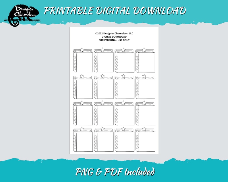 Digital Printable Star Book Rating & Tracking Planner Stickers - Etsy