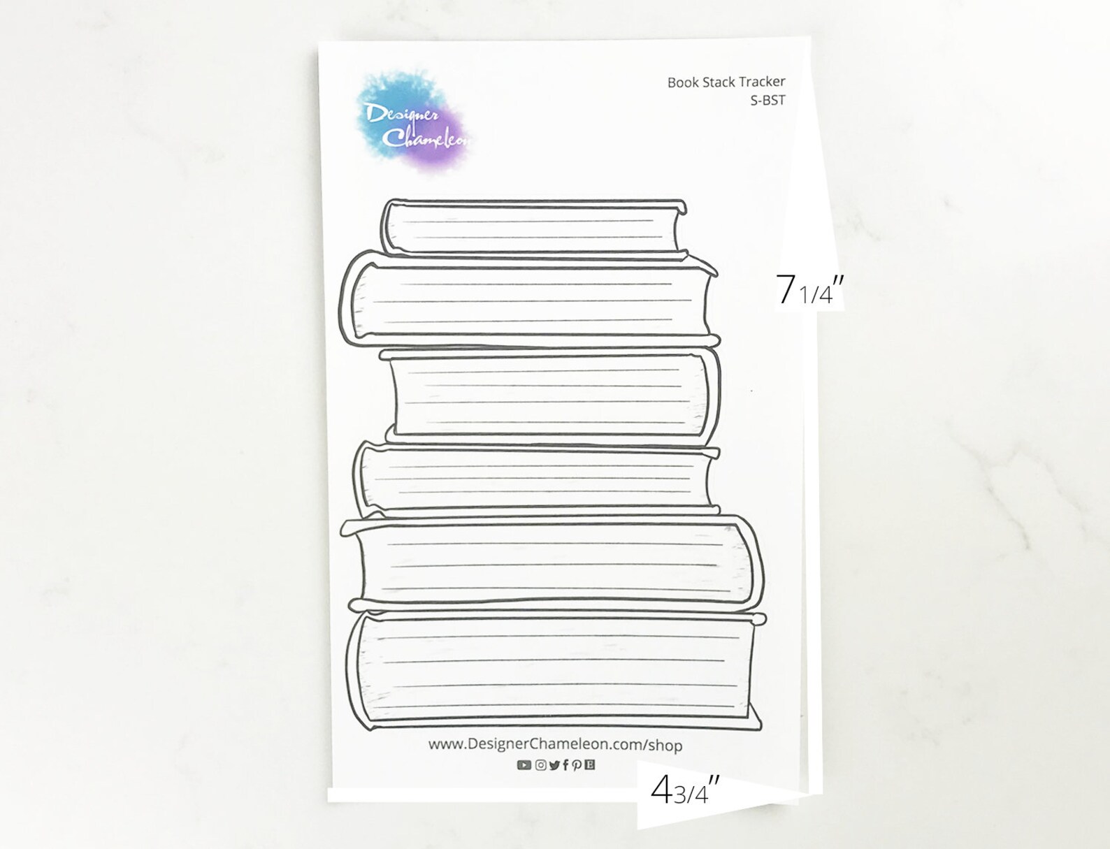 Book Stack Reading Tracker Planner Stickers | Etsy