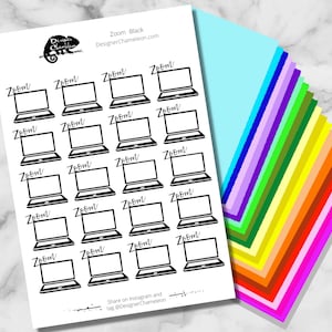 Zoom Meeting Planner Icon Stickers - Etsy