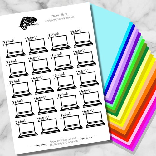 Zoom Meeting Planner Icon Stickers - Etsy
