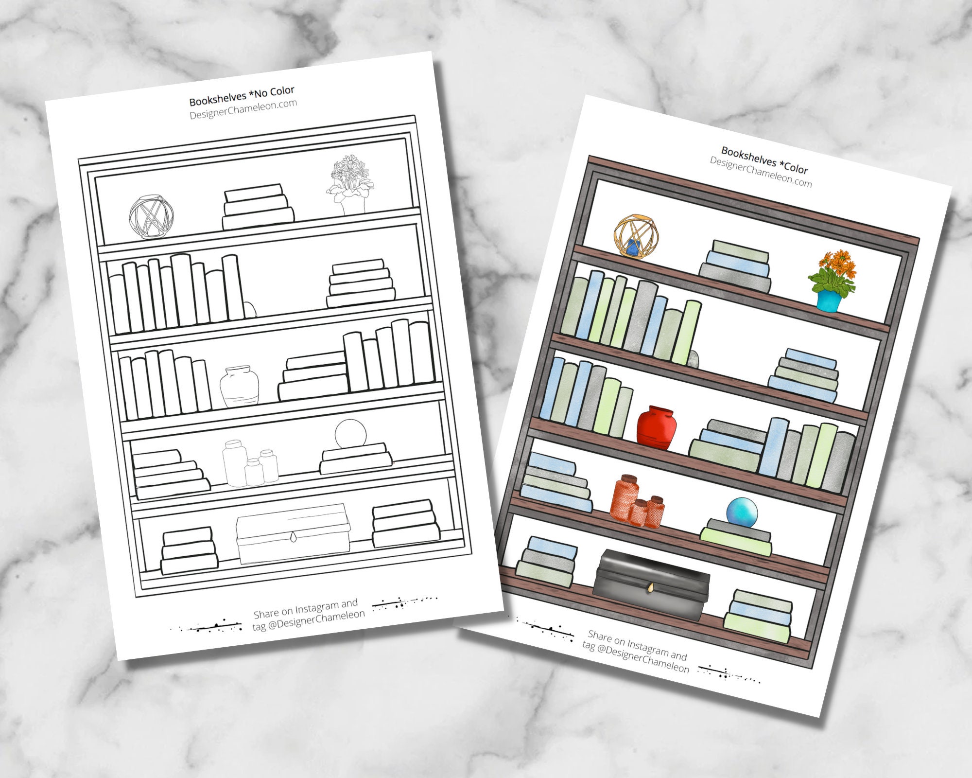 Bookshelf Reading Tracker Planner Stickers available With or - Etsy